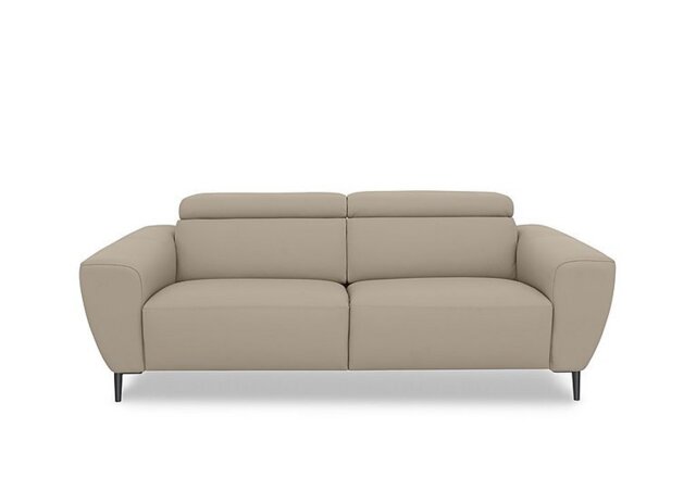 Nicoletti - Milano 3 Seater Leather Power Recliner Sofa - Torello Fango ...