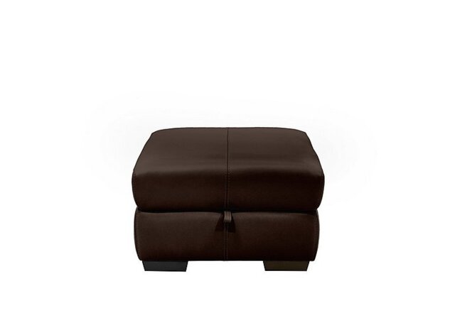World of Leather - Elixir BV Leather Storage Footstool - Dark Chocolate ...