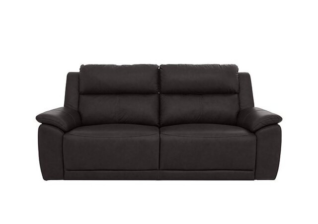 Utah 3 Seater Leather Sofa - Starry Grey by Furniture Village ...