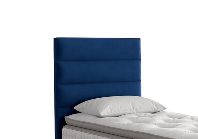 Vispring - Farleigh Floor Standing Headboard - Single - Plush Royal by ...