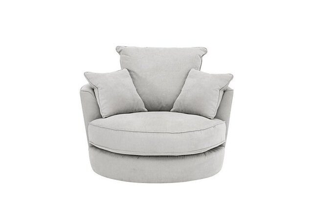 Legend Fabric Swivel Chair - Kingston Silver by Furniture Village ...