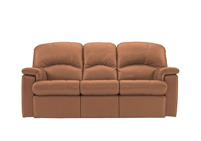 G Plan - Chloe 3 Seater Leather Sofa with Manual Recliner - Texas Tan ...