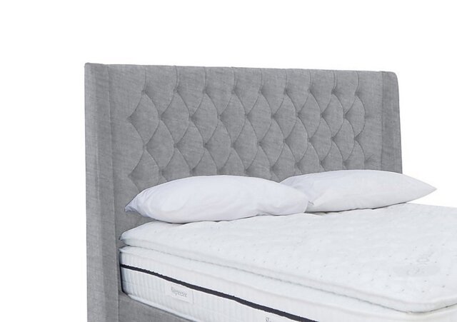 Zen High Floor Standing Headboard - King Size - Simply Zinc by ...