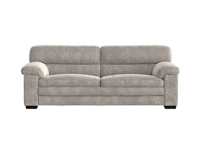 World of Leather - Cozee Fabric 3 Seater Sofa - Grey by Furniture ...
