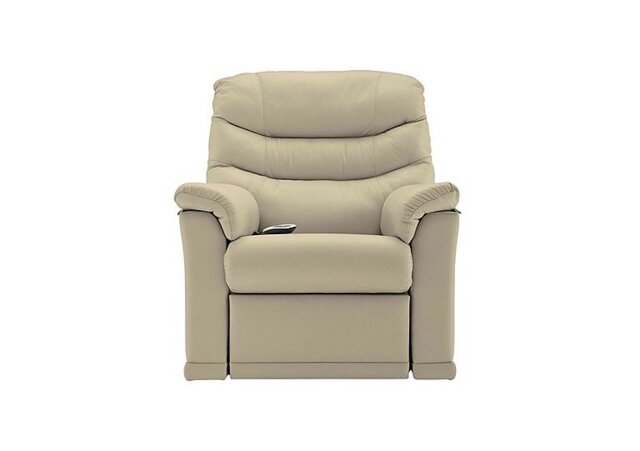 G Plan - Malvern Leather Rise and Recliner Armchair - Capri Stone by ...