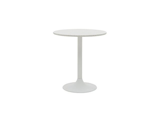 Genoa Round Dining Table - 75-cm - Starlight White Quartz by Furniture ...