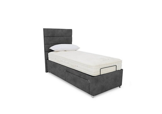 E-Motion Natsu Dual Adjustable Divan Base with Massage Function and Headboard - Single - Dapple ...