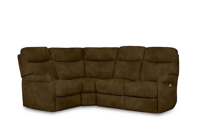 Compact Collection Lille Fabric Power Recliner Left Hand Facing Corner ...
