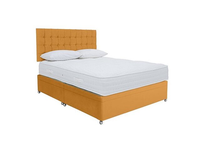 Sleep Story - Ergo 1000 Side Ottoman Divan Set - Double - Plush Corn by ...