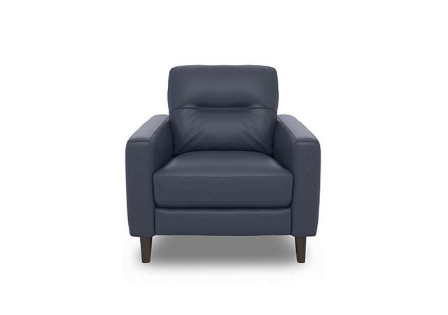 World of Leather - Jules HW Leather Chair - Ocean Blue by Furniture ...