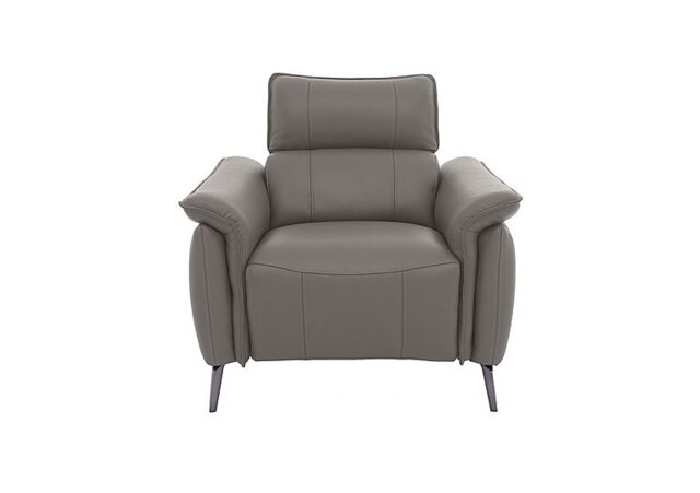 Jude Leather Power Recliner Armchair with Telescopic Headrest - Montana ...