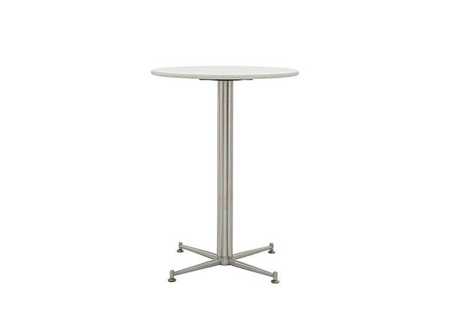 Cortina Round Bar Table - 70-cm - Starlight White Quartz by Furniture ...