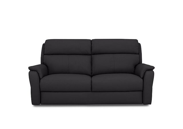 Nicoletti - Vito TO Leather 3 Seater Sofa - Botero Nero by Furniture ...