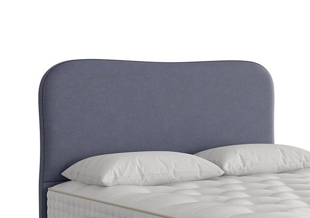 Vispring - Lennox Floor Standing Headboard - Super King - Touch Denim ...