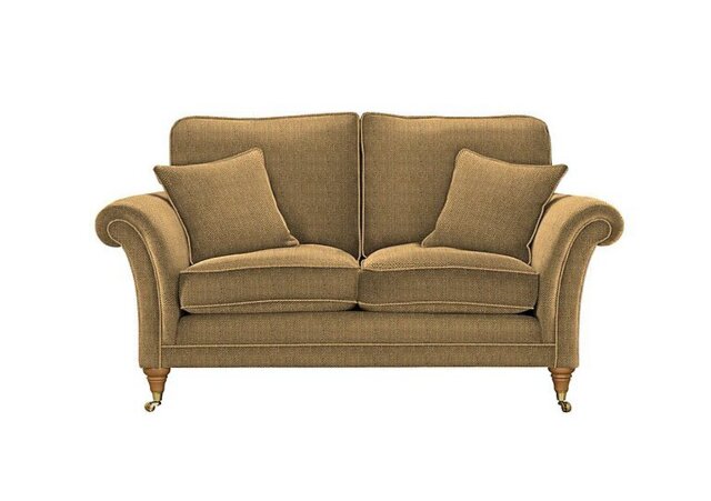 Parker Knoll - Burghley 2 Seater Fabric Sofa - Baslow Plain Gold by ...