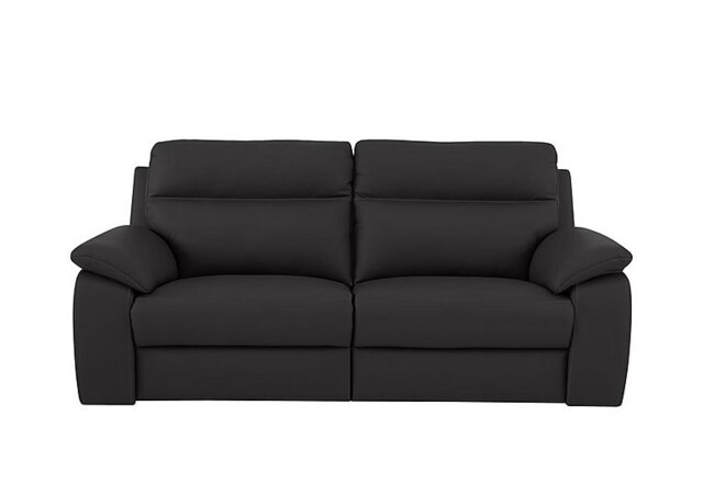 Nicoletti - Pepino 3 Seater Leather Power Recliner Sofa - Botero Nero ...