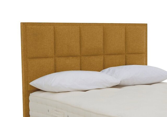 Hypnos - Riley Floor Standing Headboard - King Size - Tweed Mustard by ...