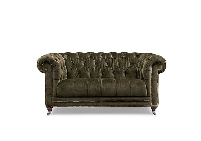 At The Helm - Walter 2 Seater Fabric Chesterfield Sofa with USB-C by ...