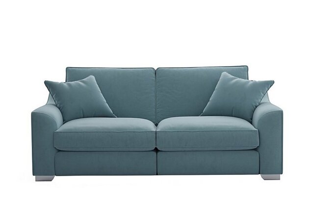 The Lounge Co. - Isobel 3 Seater Fabric Fibre Fill Sofa - Shallow ...