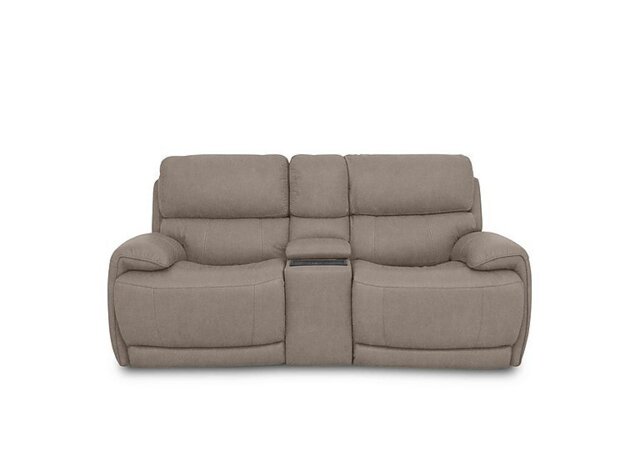 Rocco 2 Seater Fabric Power Rocker Sofa with Cup Holders and Headrests ...