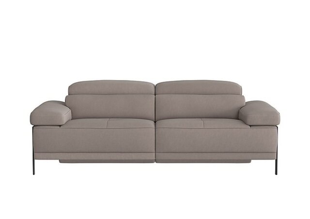 Nicoletti - Theron 3 Seater Fabric Recliner Sofa - Flambe Tortora with ...