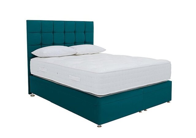 Firm Sleep 1500 Power Ottoman Divan Set - Double - Plush Atlantic by ...