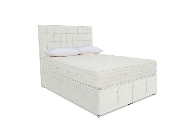 Hypnos - Luxury Firm 4 Ottoman Divan Set - Double - Imperio Cream by ...