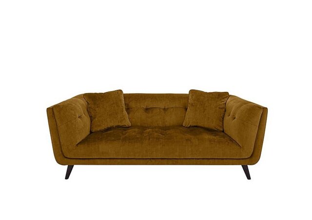 Rene Large 2 Seater Fabric Sofa - Heritage Saffron by Furniture Village ...