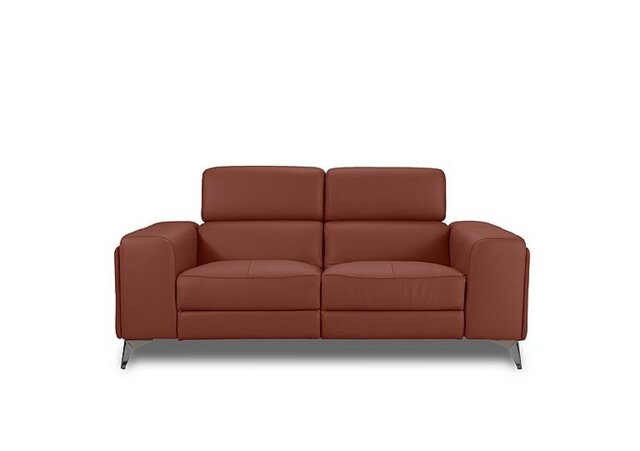 Action Leather 2 Seater Sofa - Red Maple by Furniture Village ...