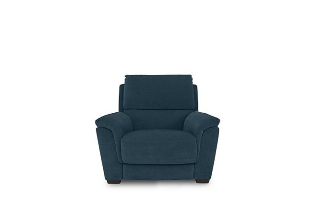 Compact Collection Medio Fabric Chair with Power Recliner - Lake Green ...