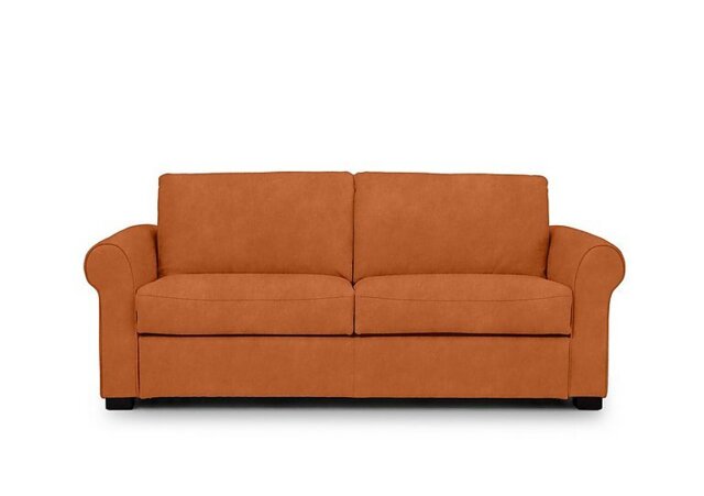 Jaxx Fabric Sofa Bed with Scroll Arms - Dexter Pumpkin by Furniture ...