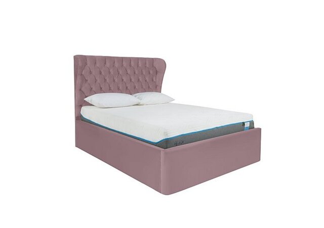 Kendall Bed Frame - Double - Velvet Lilac by Furniture Village | ufurnish.com
