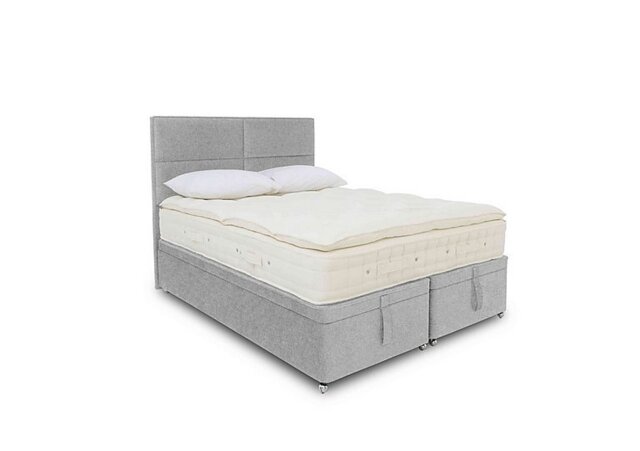 Hypnos - Bespoke Finesse Ottoman Divan Set - Double - Tweed Stone by ...