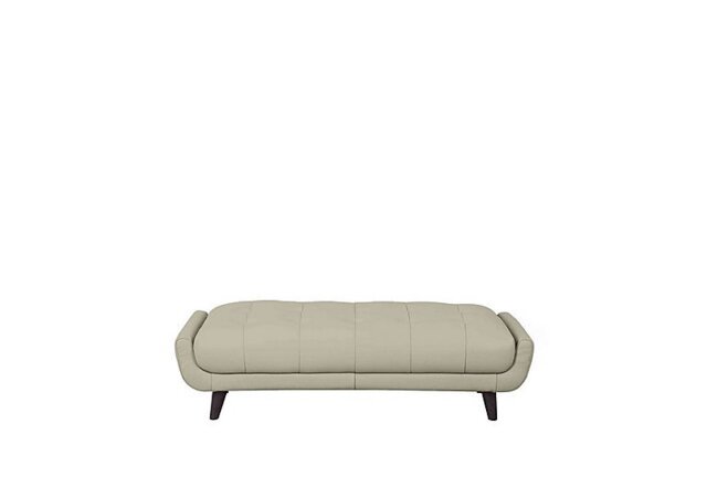 Rene Large Leather Footstool by Furniture Village | ufurnish.com