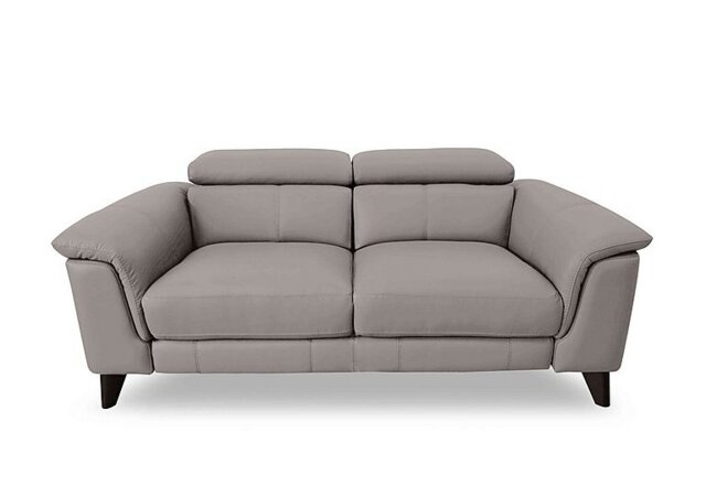 World of Leather - Wade 3 Seater BV Leather Sofa - Silver Grey by ...