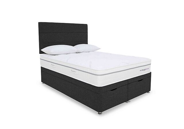 Sleepeezee - Memory Sense Ortho End Ottoman Divan Set - Double - Tweed ...