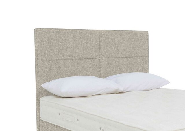 Hypnos - Crowell Floor Standing Headboard - Double - Tweed Stone by ...