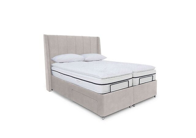 E-Motion Akira Dual Adjustable Divan Base With 4 Drawers with Massage ...