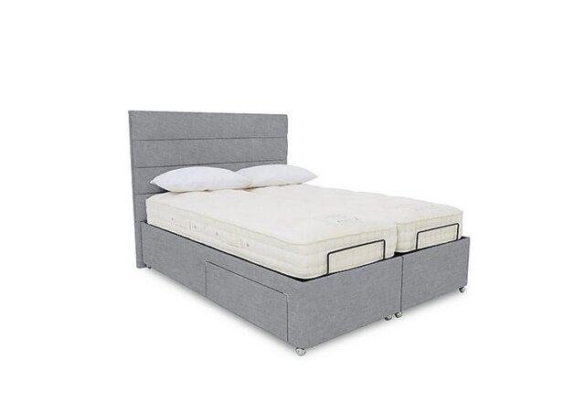 E-Motion Natsu Dual Adjustable Divan Base With 2 Drawers with Massage Function and Headboard ...
