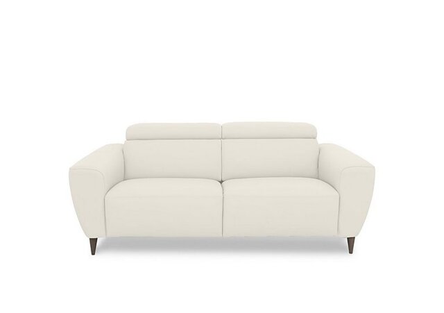 Nicoletti - Milano 2.5 Seater Leather Sofa - Torello Bianco with ...