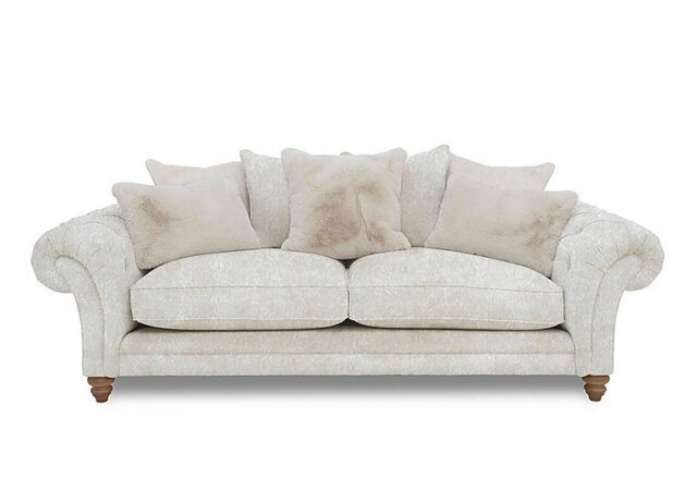 Boutique Collection - Blenheim 4 Seater Scatter Back Sofa - Savoy Ivory ...