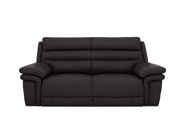 Berlin 3 Seater Leather Power Recliner Sofa - Starry Grey by Furniture ...