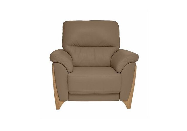 Ercol - Enna Leather Power Recliner Armchair - L909 Taupe by Furniture ...