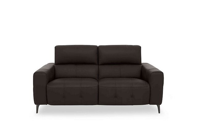 World of Leather - New York 2 Seater BV Leather Sofa - Dark Chocolate ...