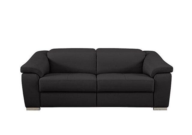Nicoletti - Galileo 3 Seater Leather Power Recliner Sofa - Botero Nero ...