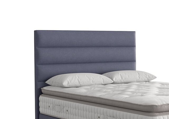 Vispring - Farleigh Floor Standing Headboard - Double - Touch Denim by ...