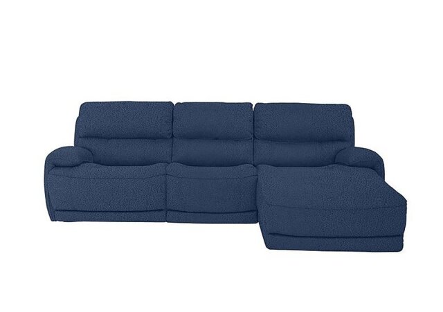 Link Fabric Power Recliner Right Hand Facing Corner Chaise Sofa with ...