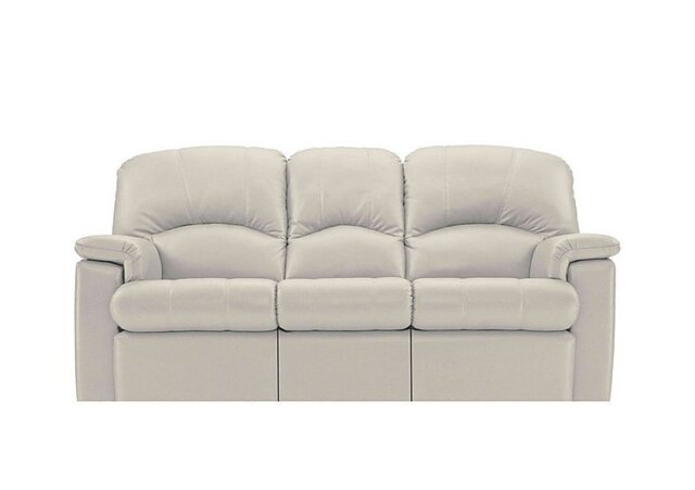 G Plan - Chloe 3 Seater Leather Power Recliner Sofa - Oxford Light Grey ...