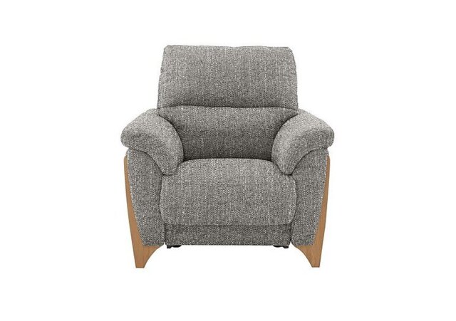 Ercol - Enna Fabric Power Recliner Armchair - Stone Grey by Furniture ...