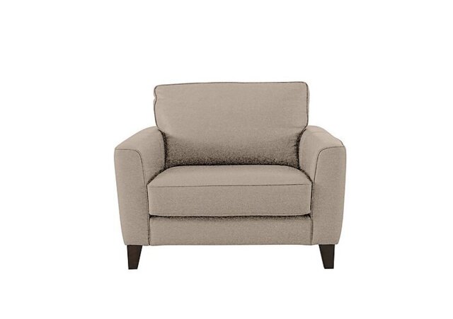 Brondby Fabric Cuddle Chair - R28 Beige by Furniture Village | ufurnish.com